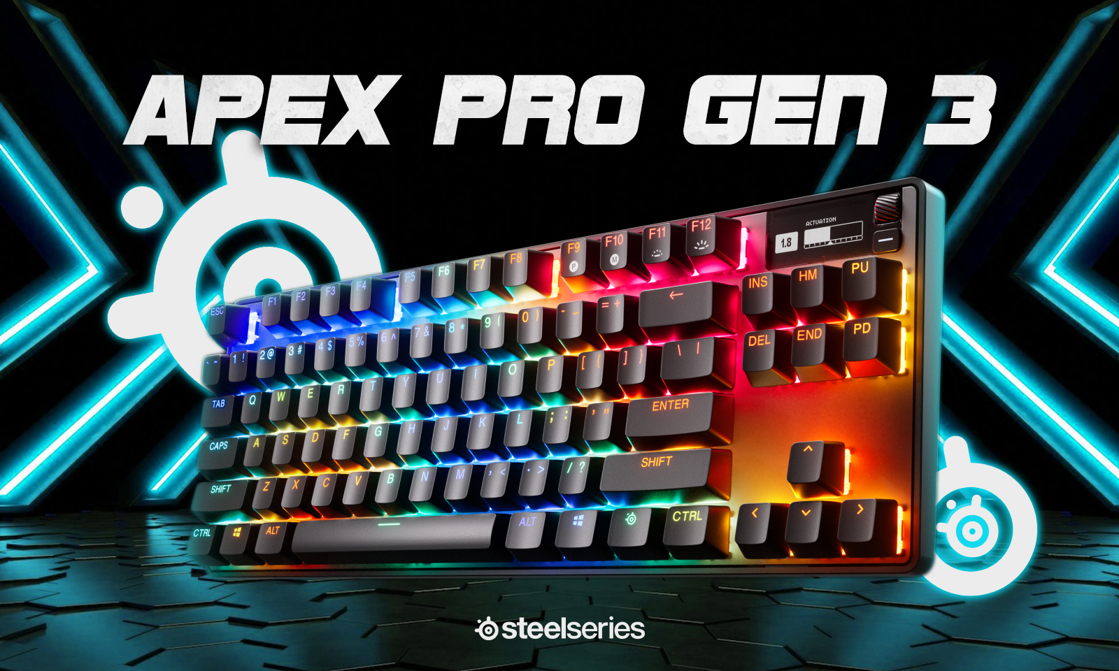ล้ำยุค SteelSeries Apex Pro Gen 3 คีย์บอร์ดระดับพรีเมียม