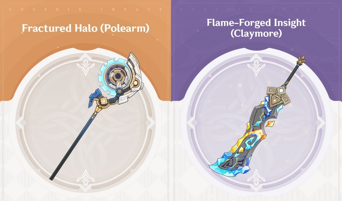 Genshin Impact 5.8 เพิ่มอาวุธของ Ineffa และ Claymore ฟรี